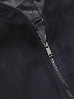 Theory Moore Grand Suede Bomber Jacket