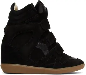 Isabel Marant Isabel Marant Black Bekett Wedge High Sneakers 01bk Black