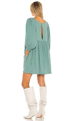 Free People Get Obsessed Babydoll Dress In Sage