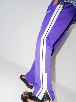 Palm Angels Side Panel Logo Track Pants - Purple