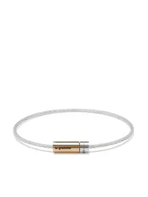 Le Gramme 18kt Gold And 7g Bicolor Cable Bracelet - Silver
