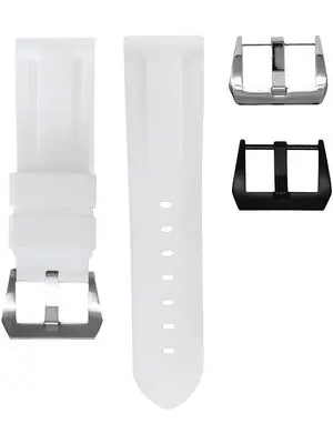 HORUS WATCH STRAPS 24mm Pin-buckle Watch Strap - White