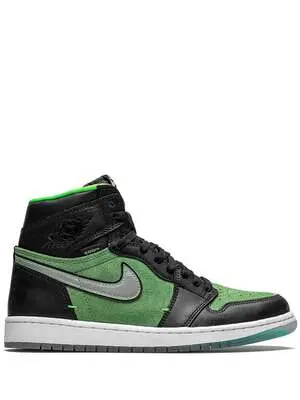 JORDAN Air 1 Retro High Zoom Zen Green Sneakers - Black