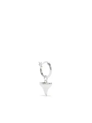 TRUE ROCKS Sterling Shark Tooth Earring - Silver