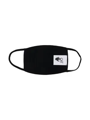 Off-White Logo-print Face Mask - Black