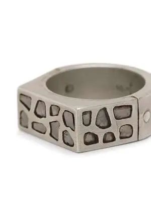 PARTS OF FOUR Diamond-accented Sterling Silver Ring