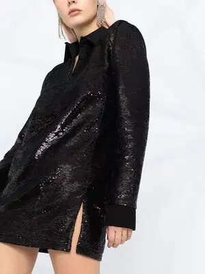 Attico Sequin-embellished Mini Dress