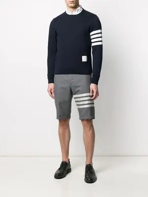 Thom Browne 4-bar Plain Weave Low Rise Shorts - Grey