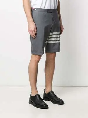 Thom Browne 4-bar Plain Weave Low Rise Shorts - Grey