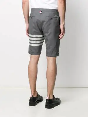 Thom Browne 4-bar Plain Weave Low Rise Shorts - Grey