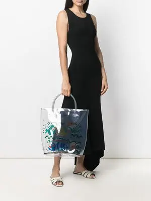 10 CORSO COMO Fish-print Tote Bag