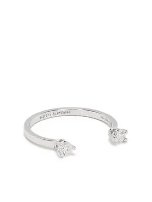 Delfina Delettrez 18kt White Gold Diamond Dots Ring