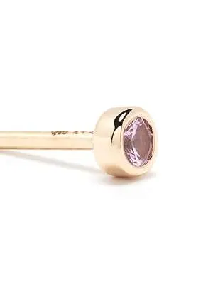 MARIA BLACK 14kt Yellow Pink Sapphire Stud Earring
