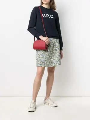 A.p.c. Logo Print Sweatshirt - Blue