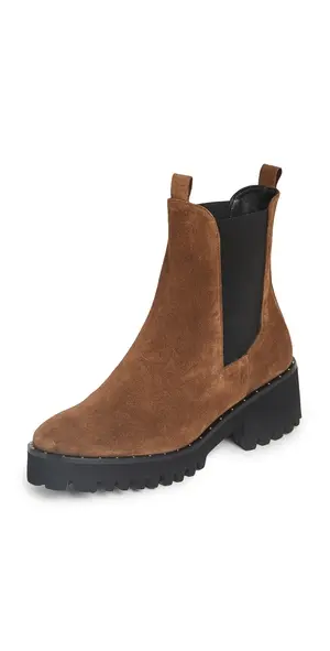 Freda Salvador Brooke Lug Sole Boots - Brown