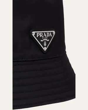 Prada Nylon Bucket Hat - Nero