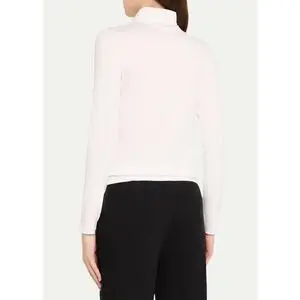 Majestic Filatures Viscose Jersey Turtleneck - Blanc