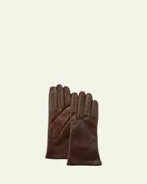 Portolano Portolano Cashmere-Lined Napa Leather Gloves Cork
