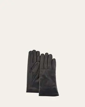 Portolano Portolano Cashmere-Lined Napa Leather Gloves Navy