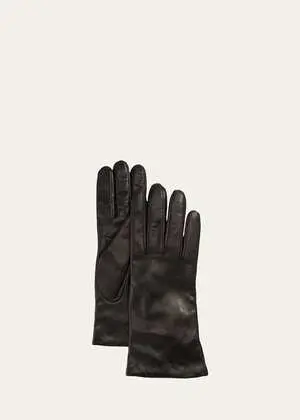 Portolano Portolano Cashmere-Lined Napa Leather Gloves Saphire
