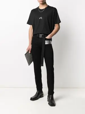Givenchy Logo Brushstroke Slim Jeans - Black