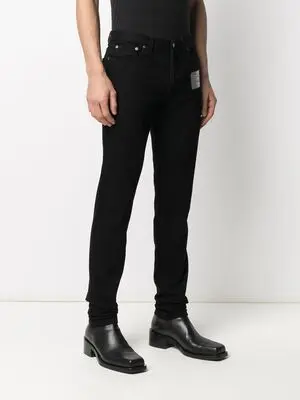 Givenchy Logo Brushstroke Slim Jeans - Black