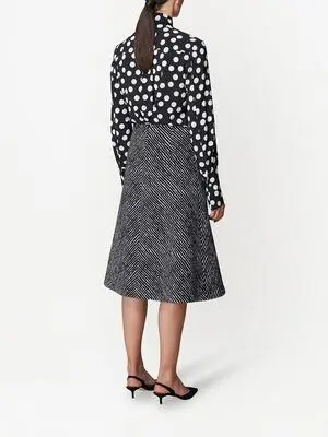 Carolina Herrera Polka-dot Pussy-bow Shirt