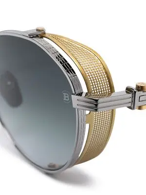 Balmain X Akoni Round Frame Sunglasses