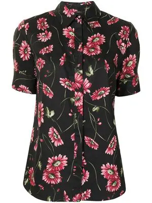 Adam Lippes Floral-print Cotton Shirt