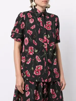 Adam Lippes Floral-print Cotton Shirt