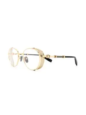 Balmain Round-frame Glasses - Gold