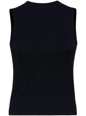 Brunello Cucinelli Contrast-stitch Tank - Black