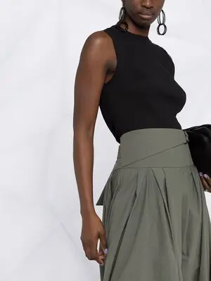 Brunello Cucinelli Contrast-stitch Tank - Black