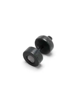 PARTS OF FOUR Diamond-encrusted Single Earring - Black