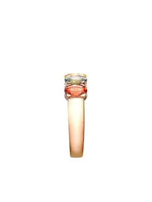 PRAGNELL 18kt Rose Gold Rainbow Sapphire Ring