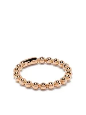 PRAGNELL 18kt Rose Gold Bohemia Bead Ring - Pink