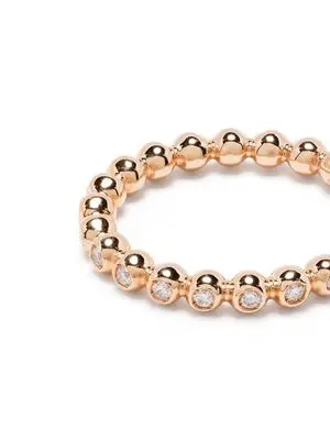 PRAGNELL 18kt Rose Gold Diamond Ring - Pink