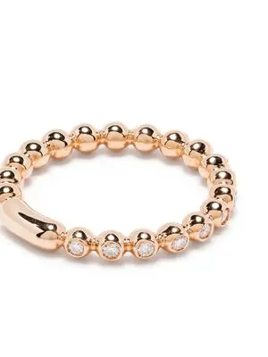 PRAGNELL 18kt Rose Gold Diamond Ring - Pink
