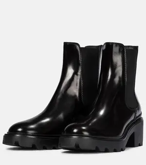 TOD'S Patent Leather Chelsea Boots