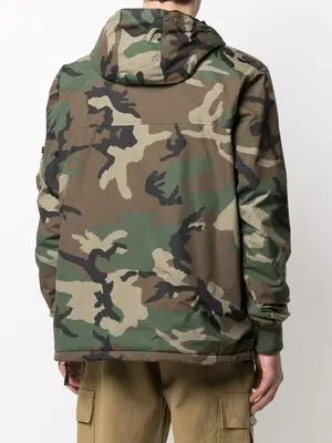 Alpha Industries Wp Hooded Camouflage-print Windbreaker