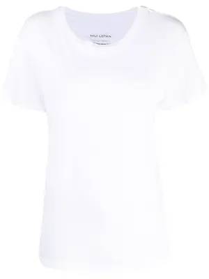 NILI LOTAN Brady Cotton T-shirt - White