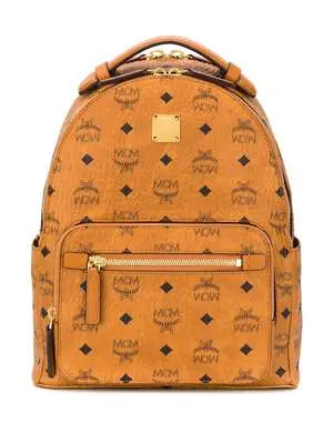 Mcm Small Stark Backpack Brown