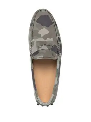 TOD'S Camouflage Pattern Driving Loafers