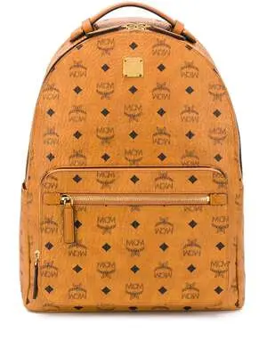 Mcm Large Stark Backpack Brown