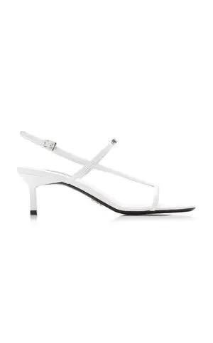 Prada Brushed Leather Slingback Sandals