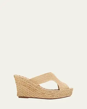 Carrie Forbes Lina Cutout Wedge Sandals