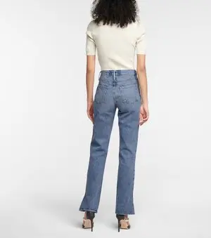 FRAME Le Drew High-rise Straight Jeans