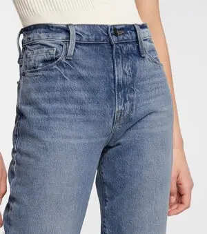 FRAME Le Drew High-rise Straight Jeans