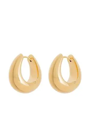 Tom Wood Ice Medium Hoop Earrings - Gold