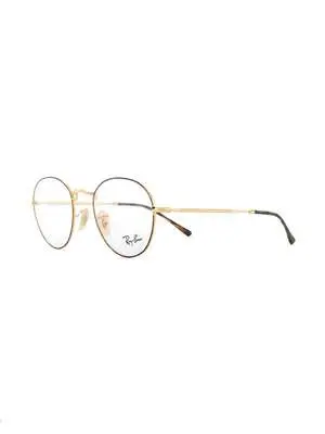 Ray-ban Two-tone Round-frame Glasses - Metallic